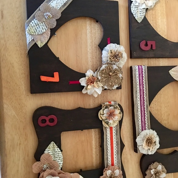 Other | Handmade Photo Frame Table Numbers | Poshmark